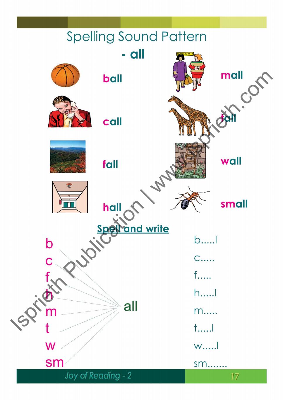 Volume 2 – Joy of Reading – Free Phonics Worksheets - Isprieth Academy